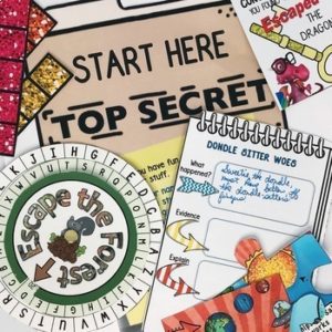 ESCAPE ROOM ELA BUNDLE Team Building, Reading, Writing, Critical ...