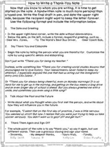 End of Year Activity: Thank You Note Writing - ELA Buffet