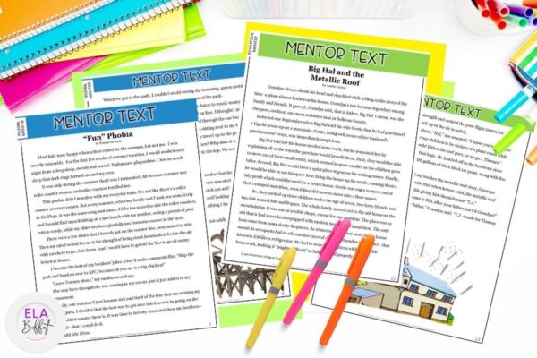 Mentor Texts for Teaching Writing - ELA Buffet